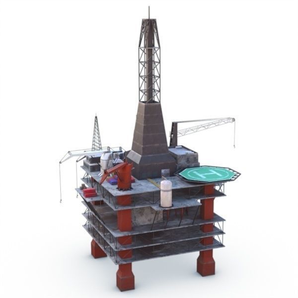 3D model Oil Rig 02 VR / AR / low-poly | CGTrader