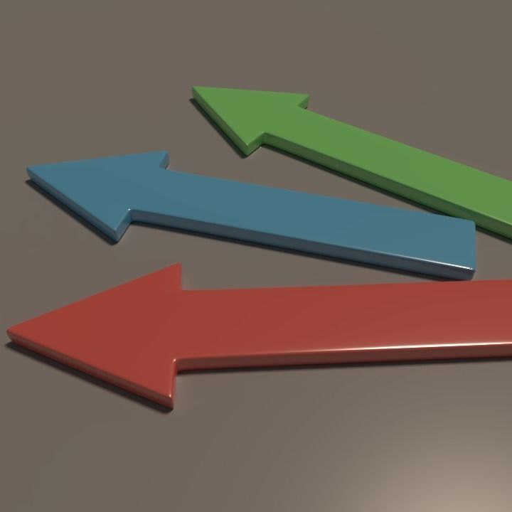 3D model Standard straight arrow VR / AR / low-poly | CGTrader