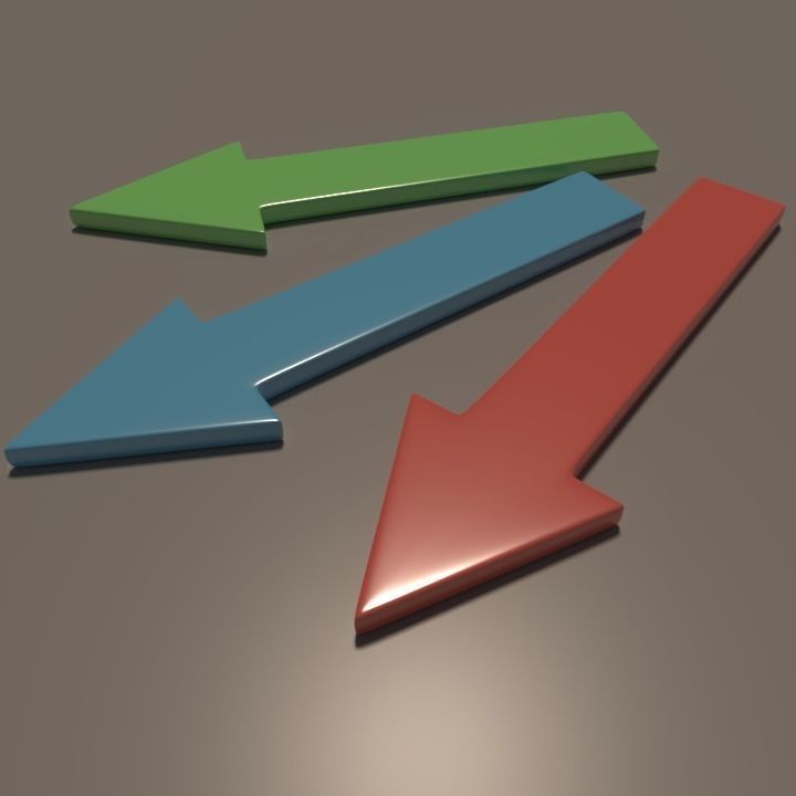 3D model Standard straight arrow VR / AR / low-poly | CGTrader