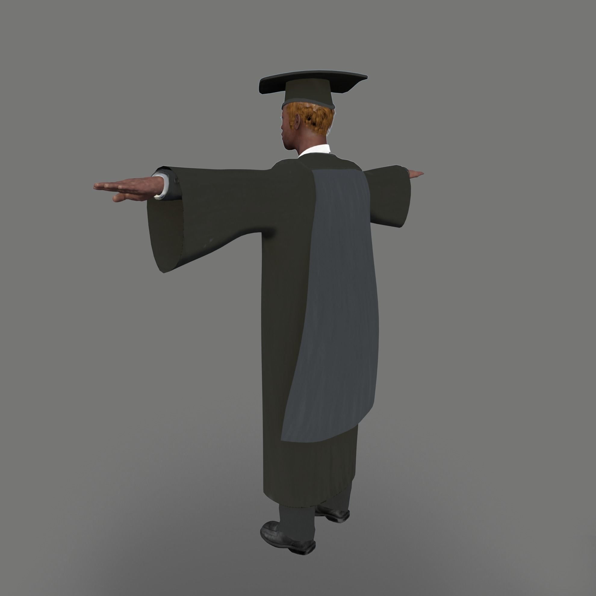 3D model Academic Gown Male Graduate 3D model B VR / AR / low-poly ...