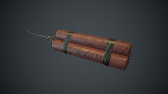 3D model 3 Dynamite Pack PBR Game Ready VR / AR / low-poly | CGTrader