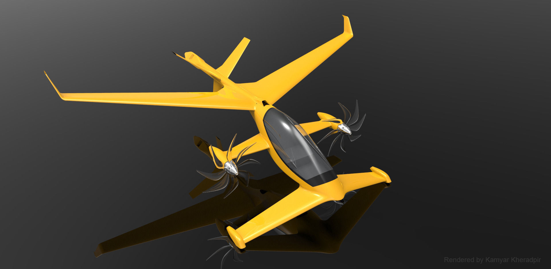 vtol concept free 3D model | CGTrader