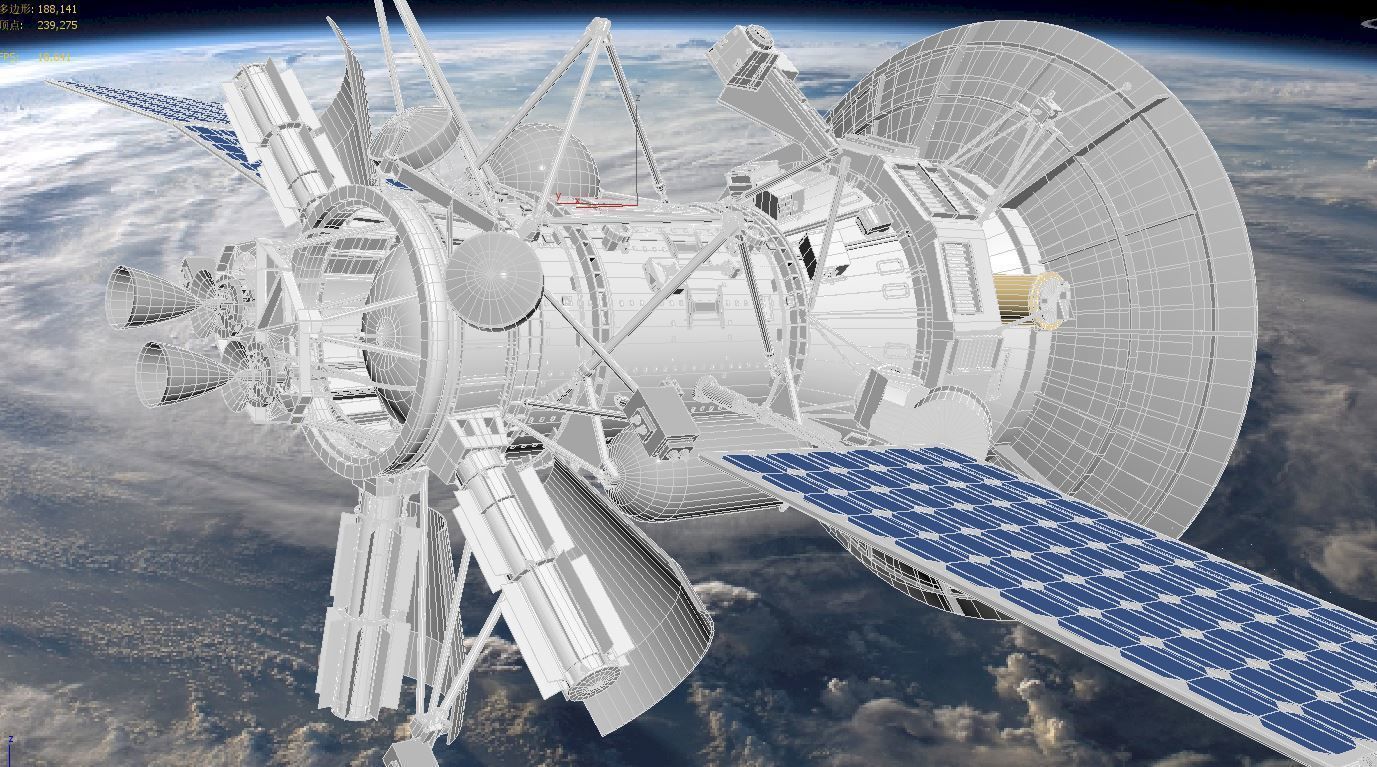 Orbiting Satelite 3D model | CGTrader