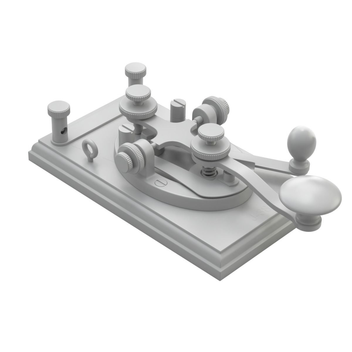 Morse Code Telegraphy Device 3d Model Cgtrader