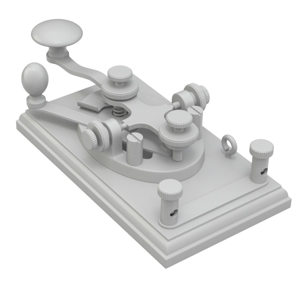 Morse Code Telegraphy Device 3D model | CGTrader