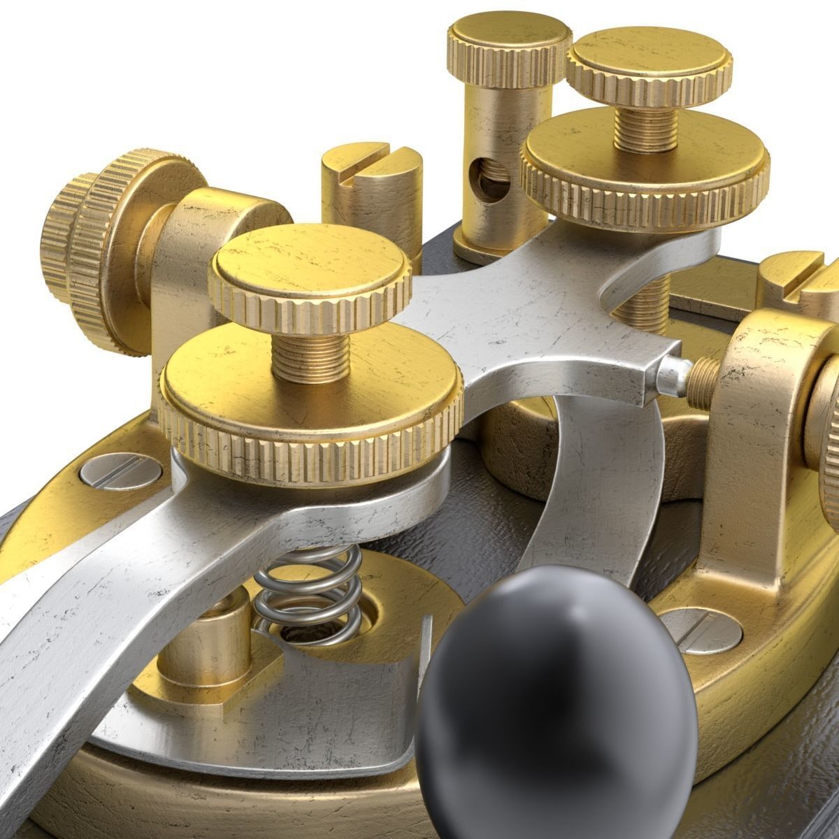 Morse Code Telegraphy Device 3D model | CGTrader