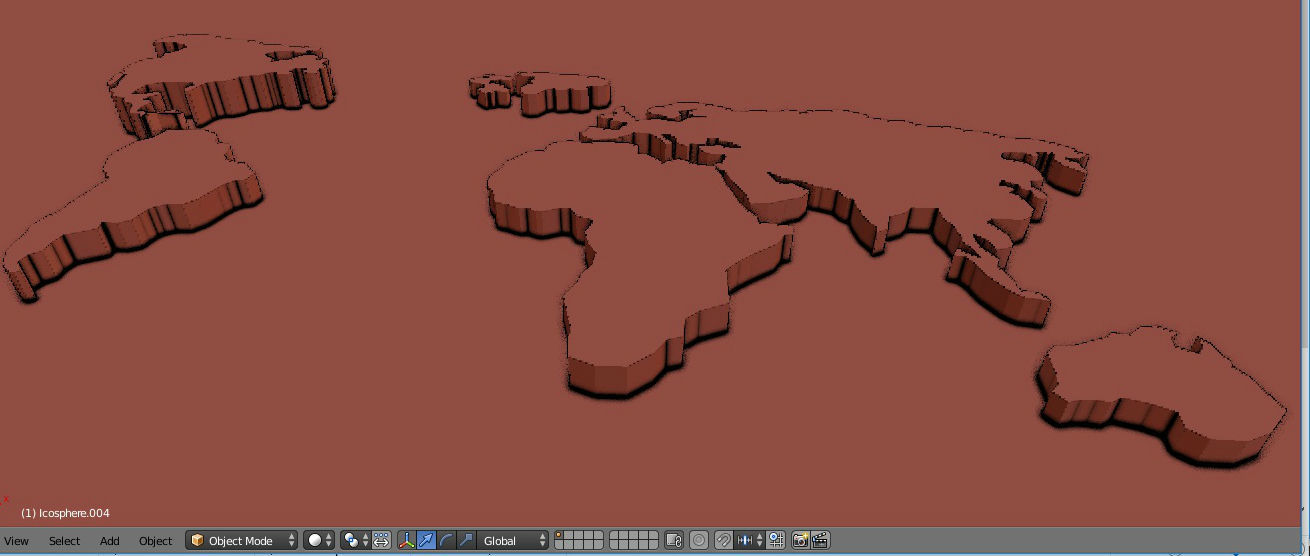3D model Low Poly World Map VR / AR / low-poly rigged | CGTrader