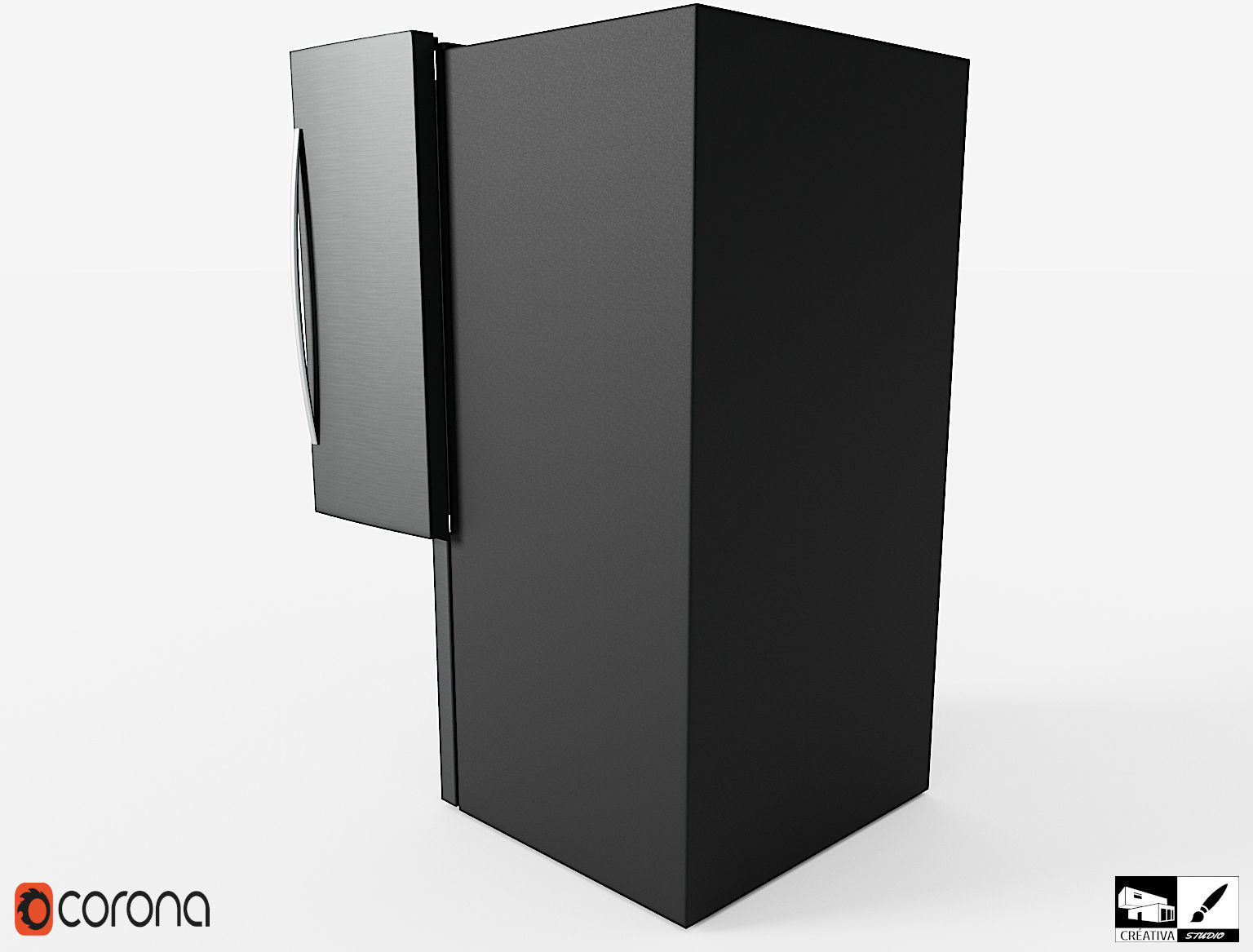 Modern Smart Fridge free VR / AR / low-poly 3D model | CGTrader