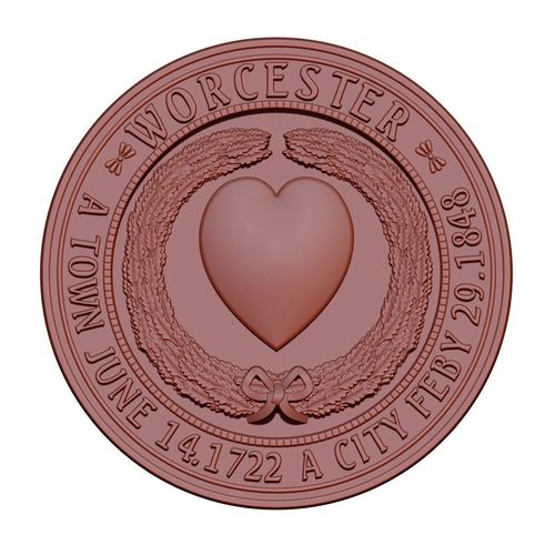 Seal of Worcester 3D model 3D printable | CGTrader