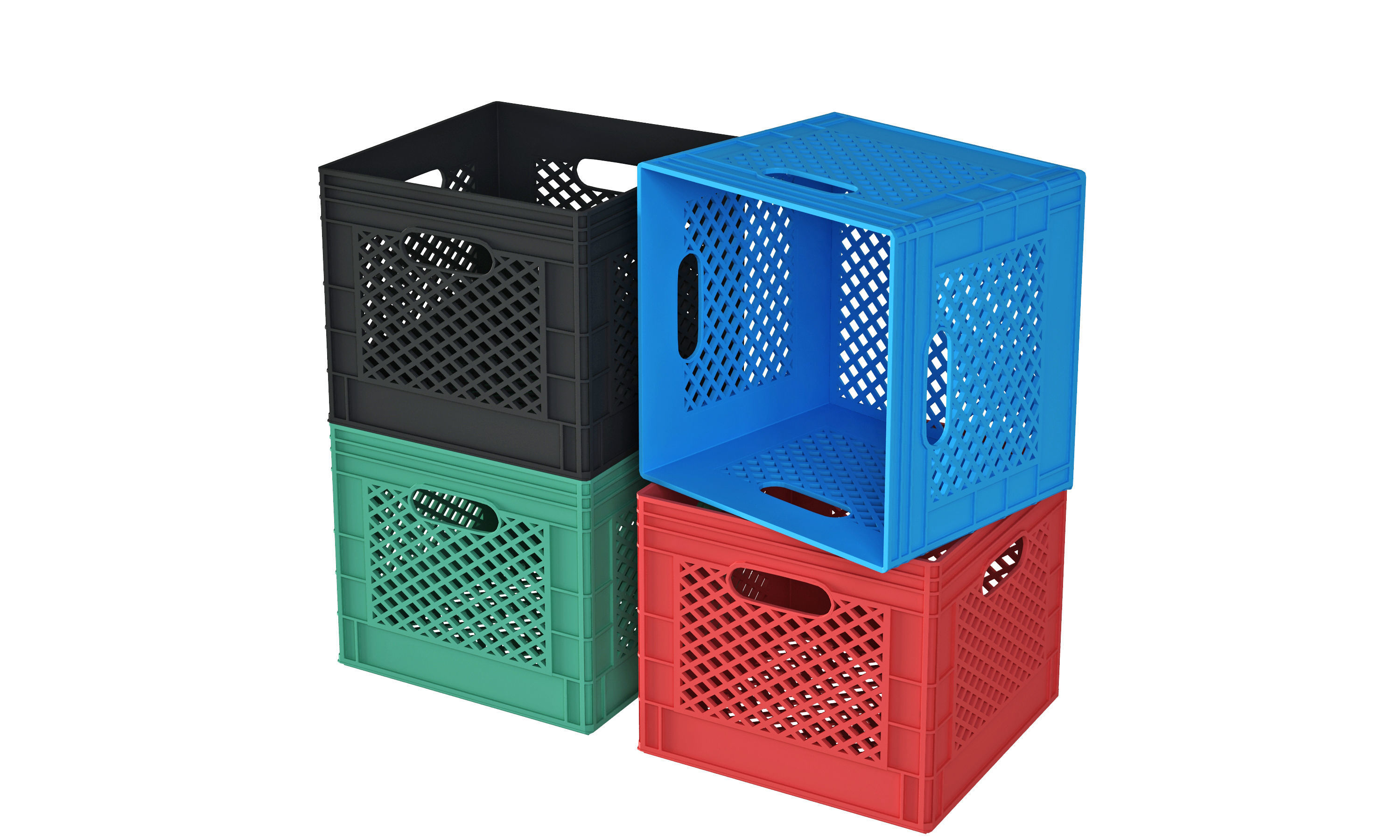 plastic box free 3D model | CGTrader