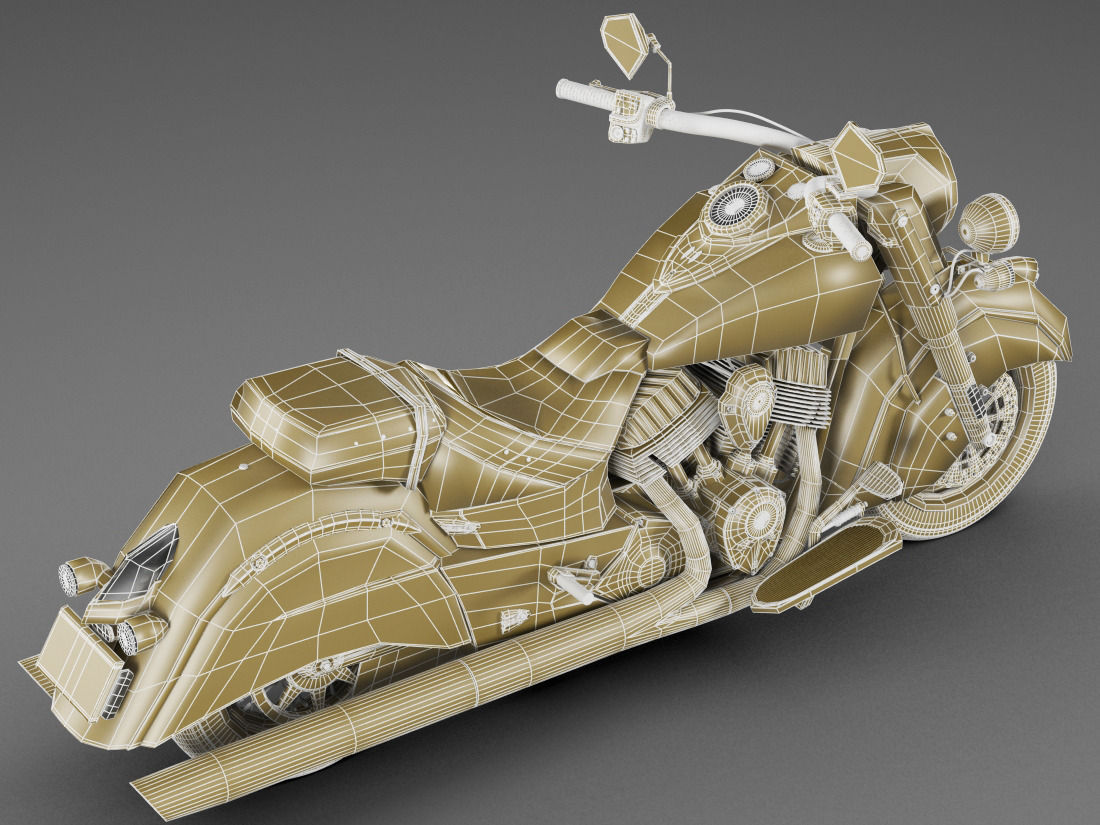 Indian Chief Classic motorcycle 3D model | CGTrader