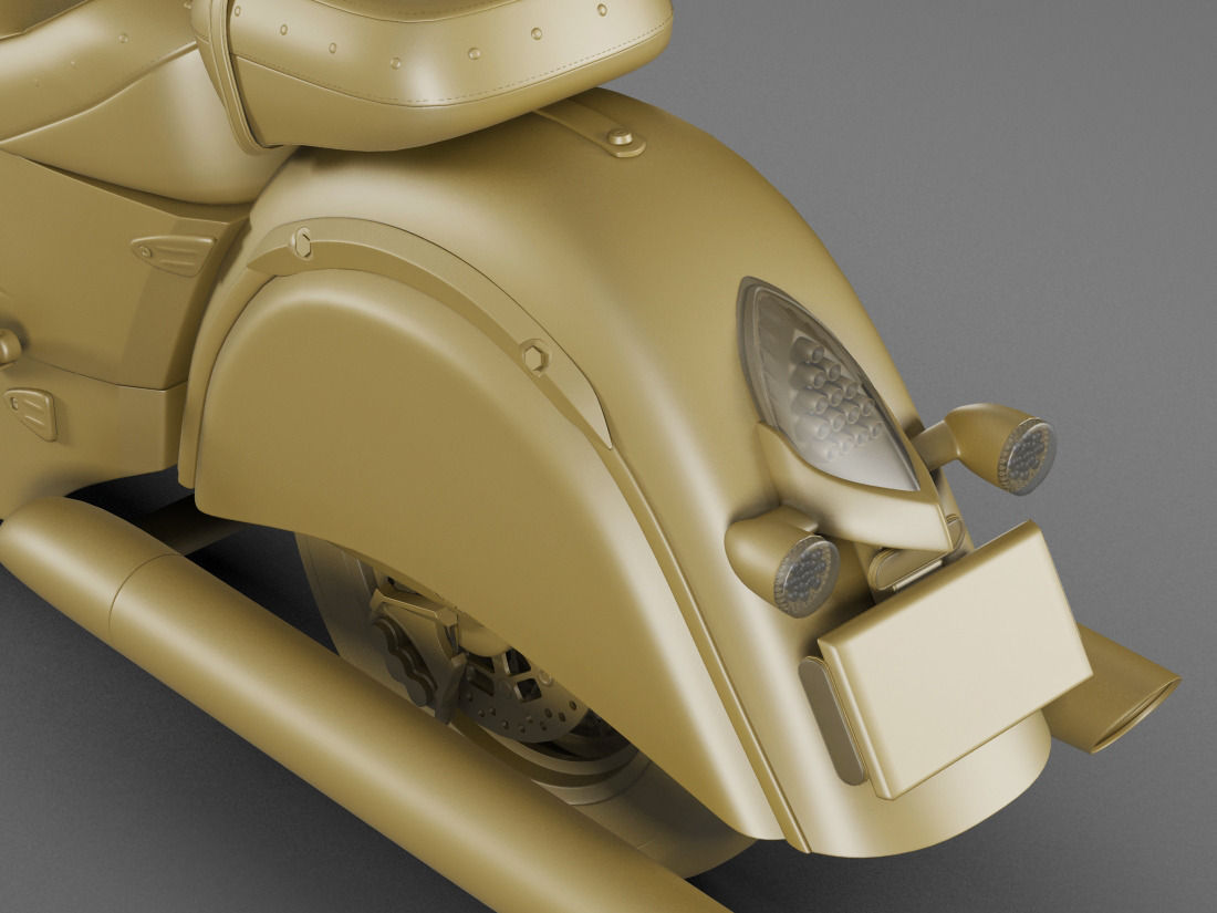 Indian Chief Classic motorcycle 3D model | CGTrader