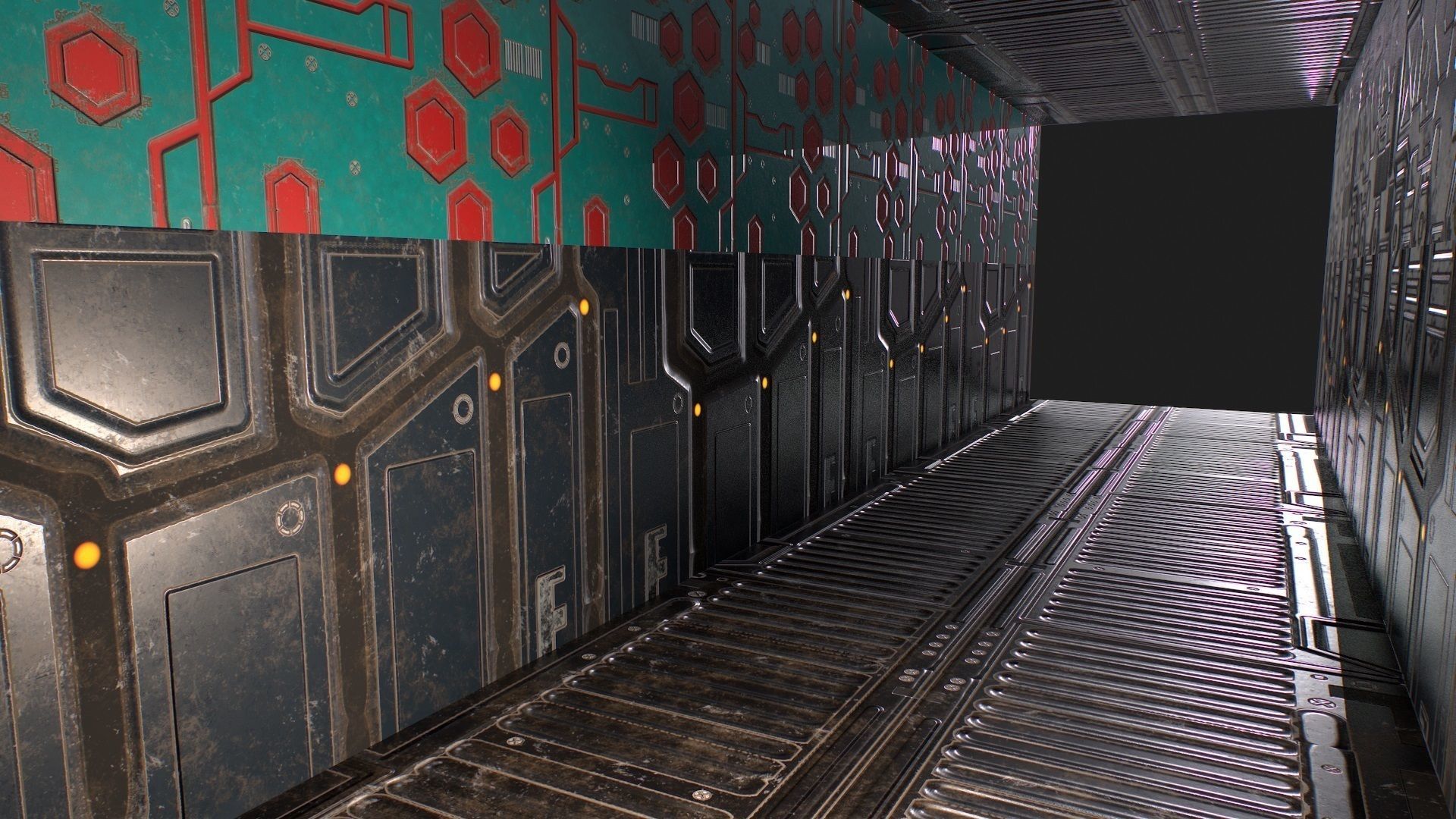 Texture PBR seamless sci fi texture pack VR / AR / low-poly | CGTrader