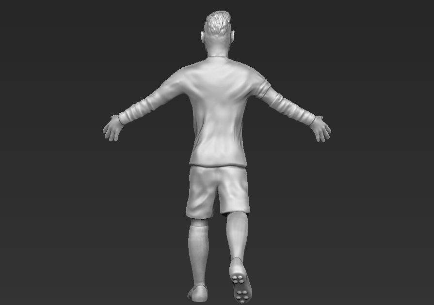 Neymar 3D printing ready stl obj formats 3D model 3D printable | CGTrader