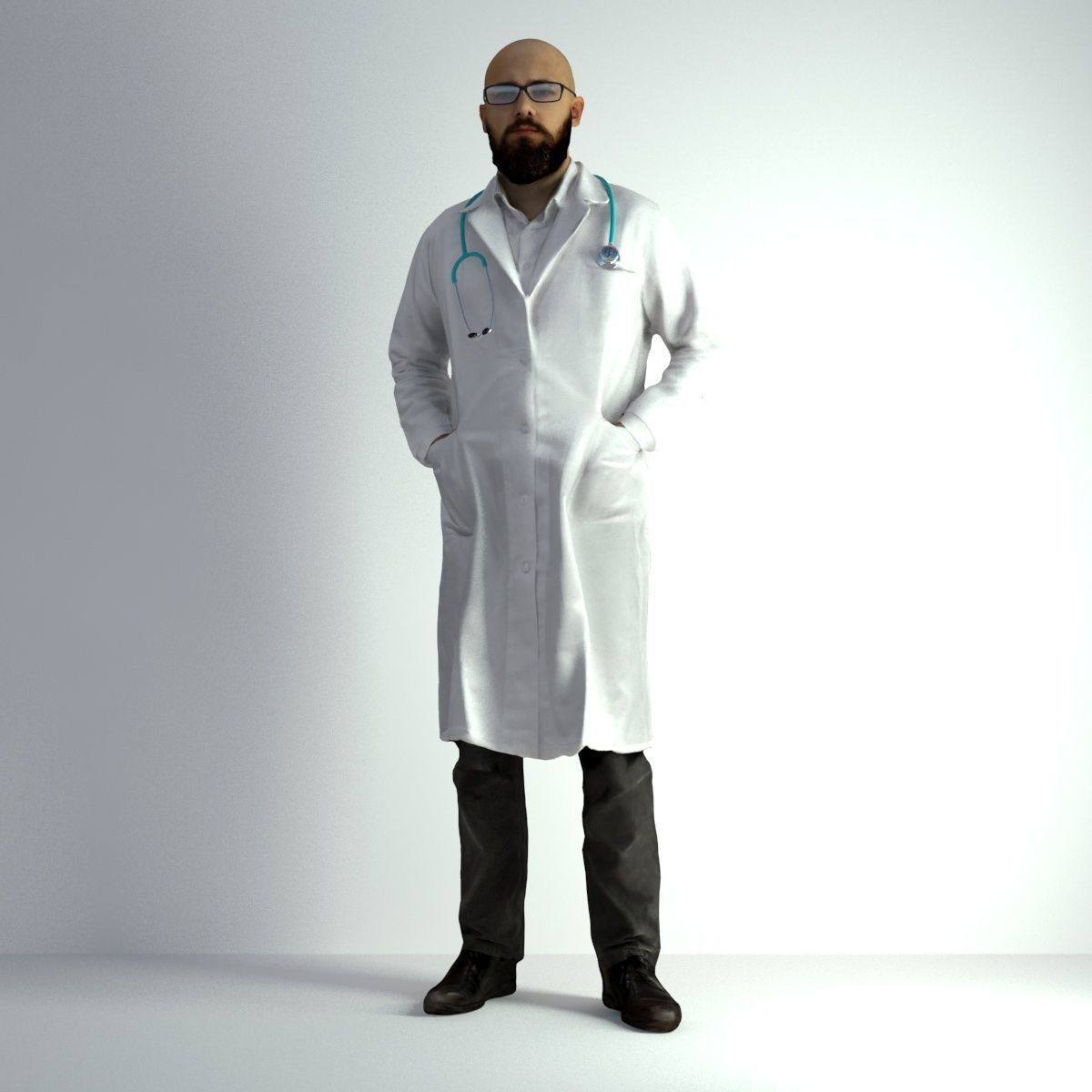 3D Scan Man Doctor 020 3D model | CGTrader