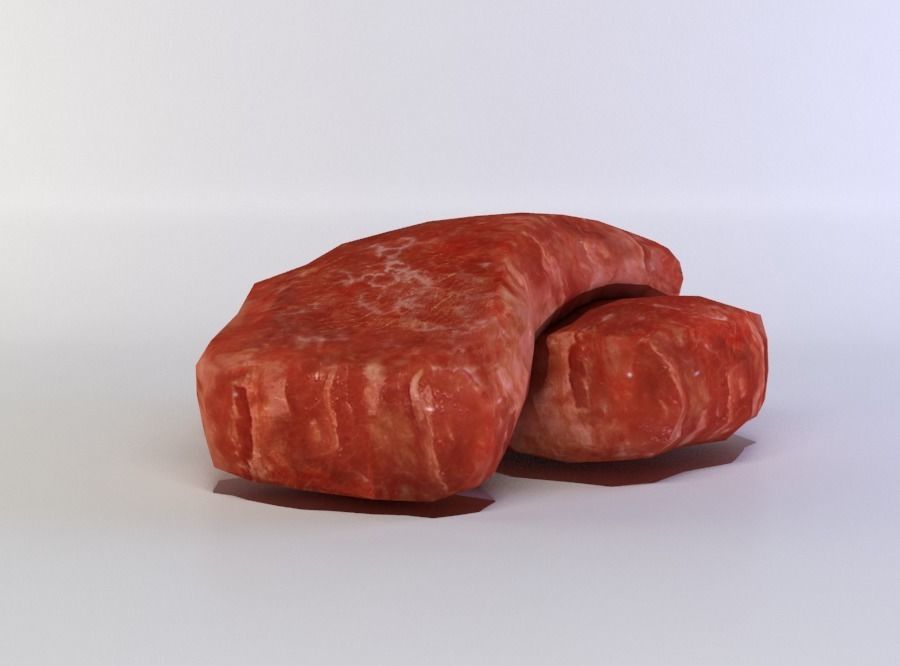 3D model Raw steaks VR / AR / low-poly | CGTrader