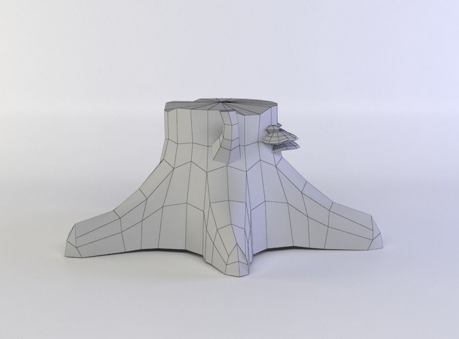 3D model Tree trunk VR / AR / low-poly | CGTrader