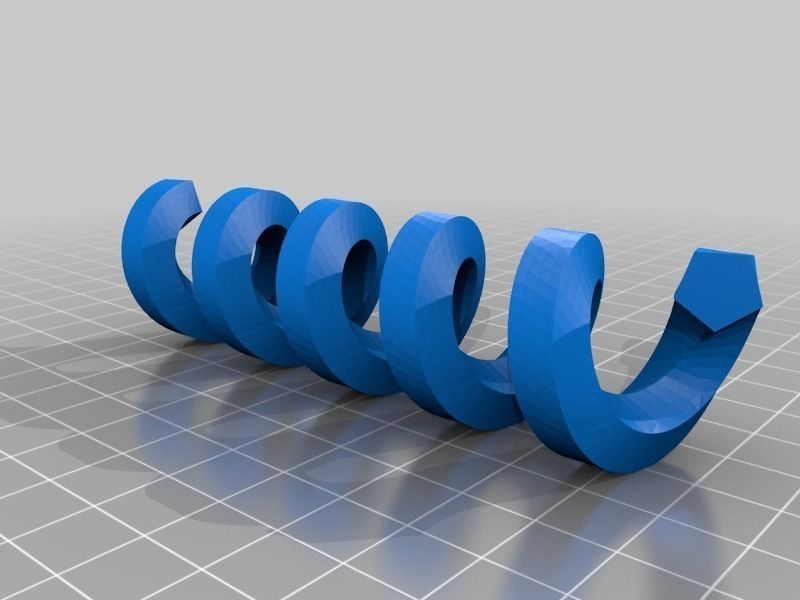 Helix in different shapes free 3D model 3D printable | CGTrader