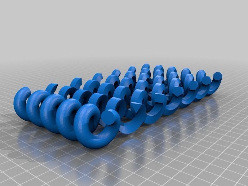 Helix in different shapes free 3D model 3D printable | CGTrader