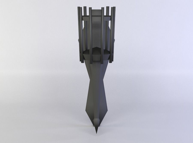 3D model Wall torch VR / AR / low-poly | CGTrader