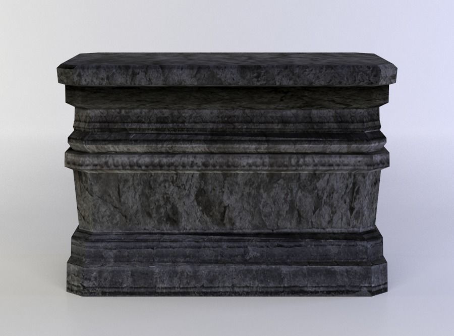 3D model Small stone altar VR / AR / low-poly | CGTrader