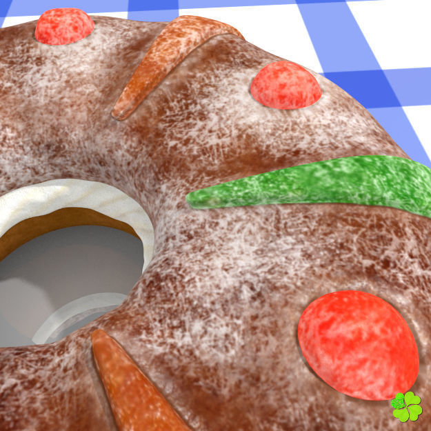 3D model King cake low poly VR / AR / low-poly | CGTrader