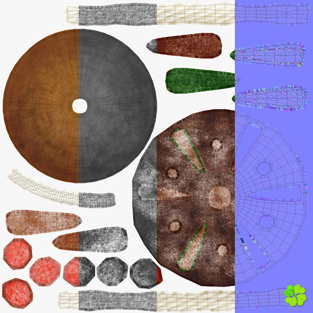 3D model King cake low poly VR / AR / low-poly | CGTrader