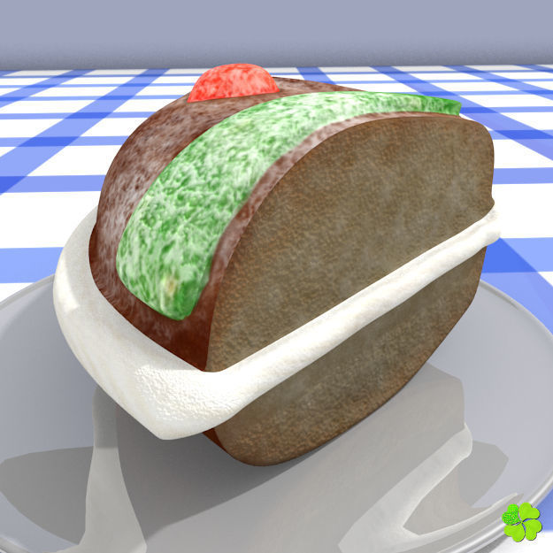 3D model King cake low poly VR / AR / low-poly | CGTrader