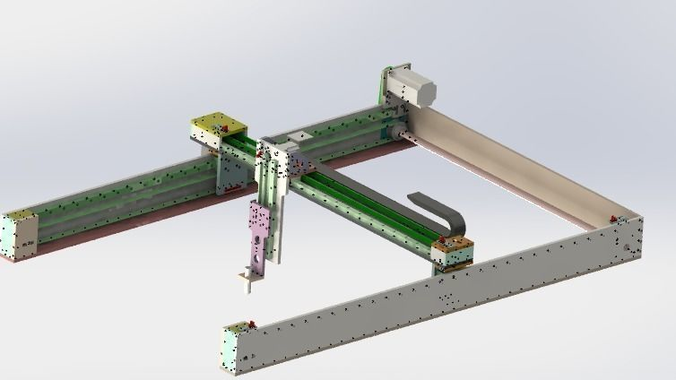 Gantry manipulator 3D model | CGTrader