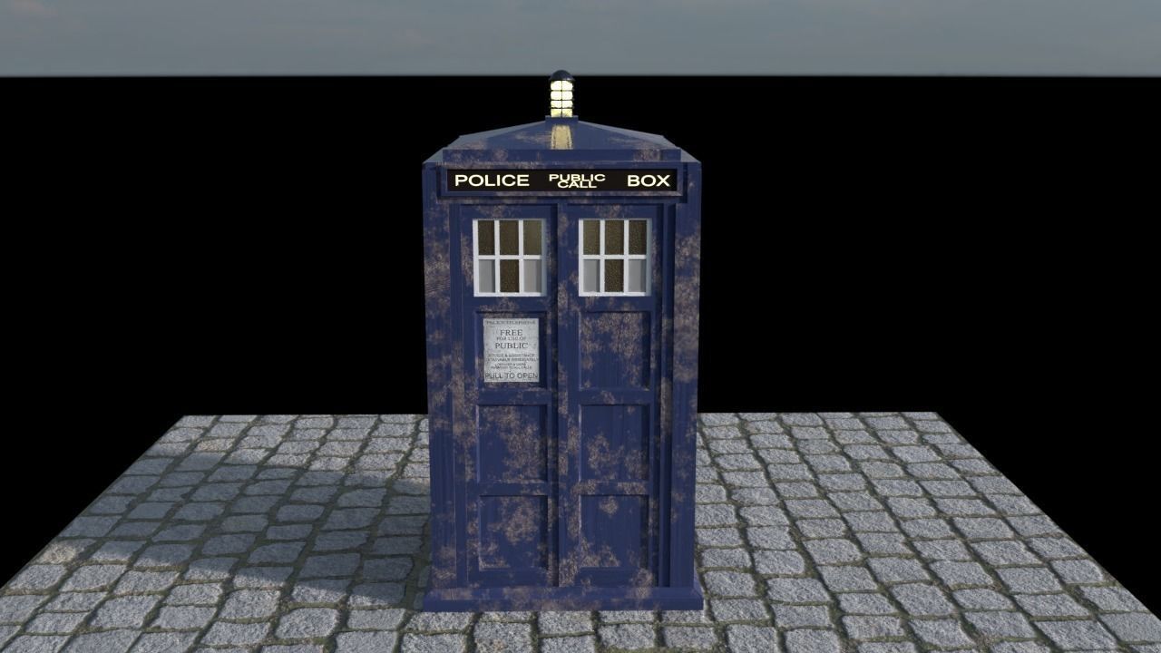 3D model The Tardis Interior and Rigged VR / AR / low-poly rigged ...