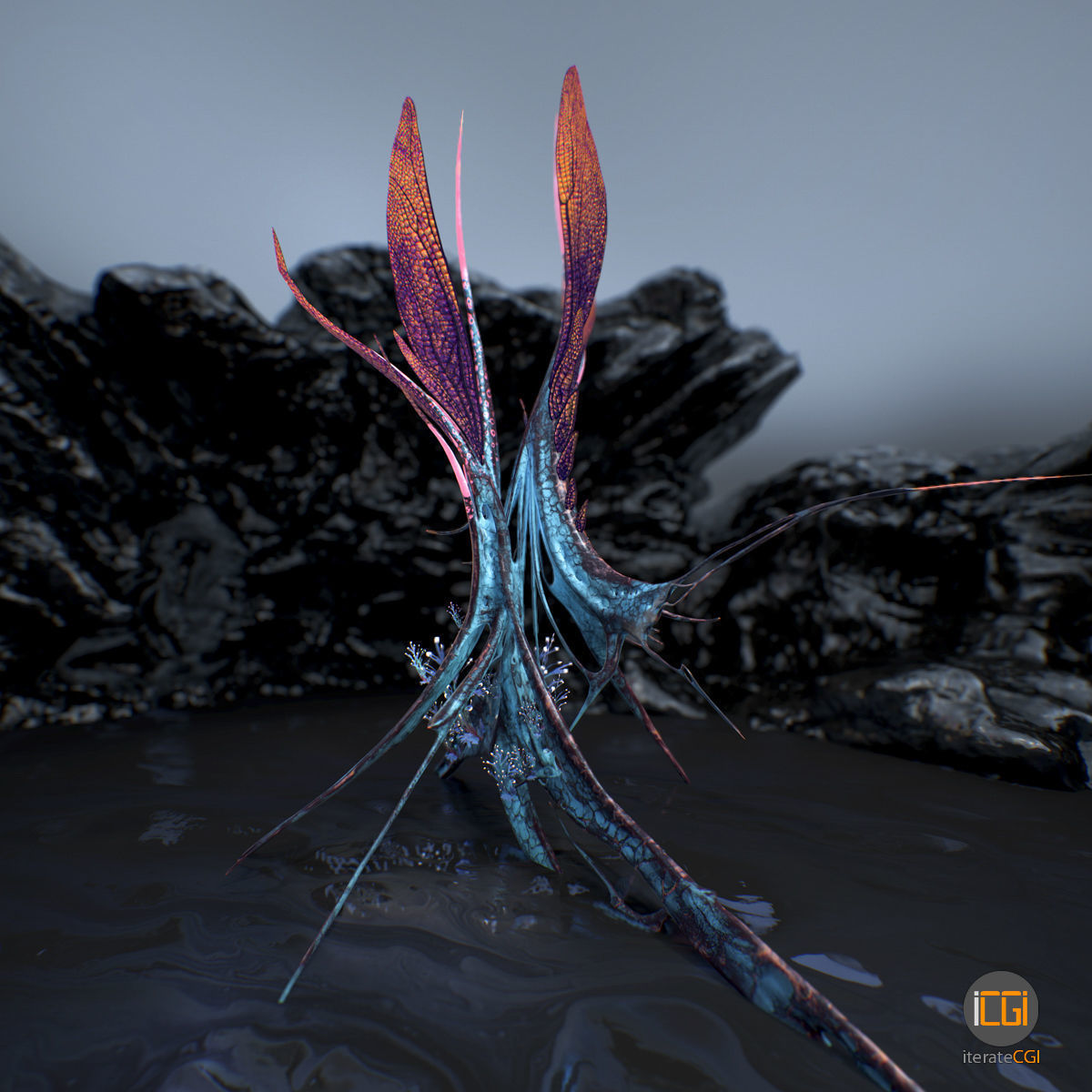 3D model Alien Plant Fern Type 6 VR / AR / low-poly | CGTrader