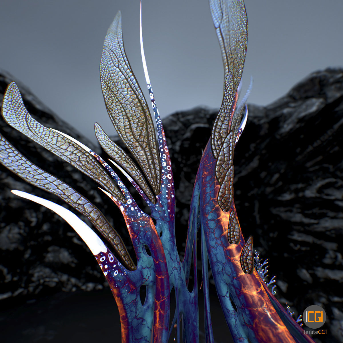 3D model Alien Plant Fern Type 6 VR / AR / low-poly | CGTrader