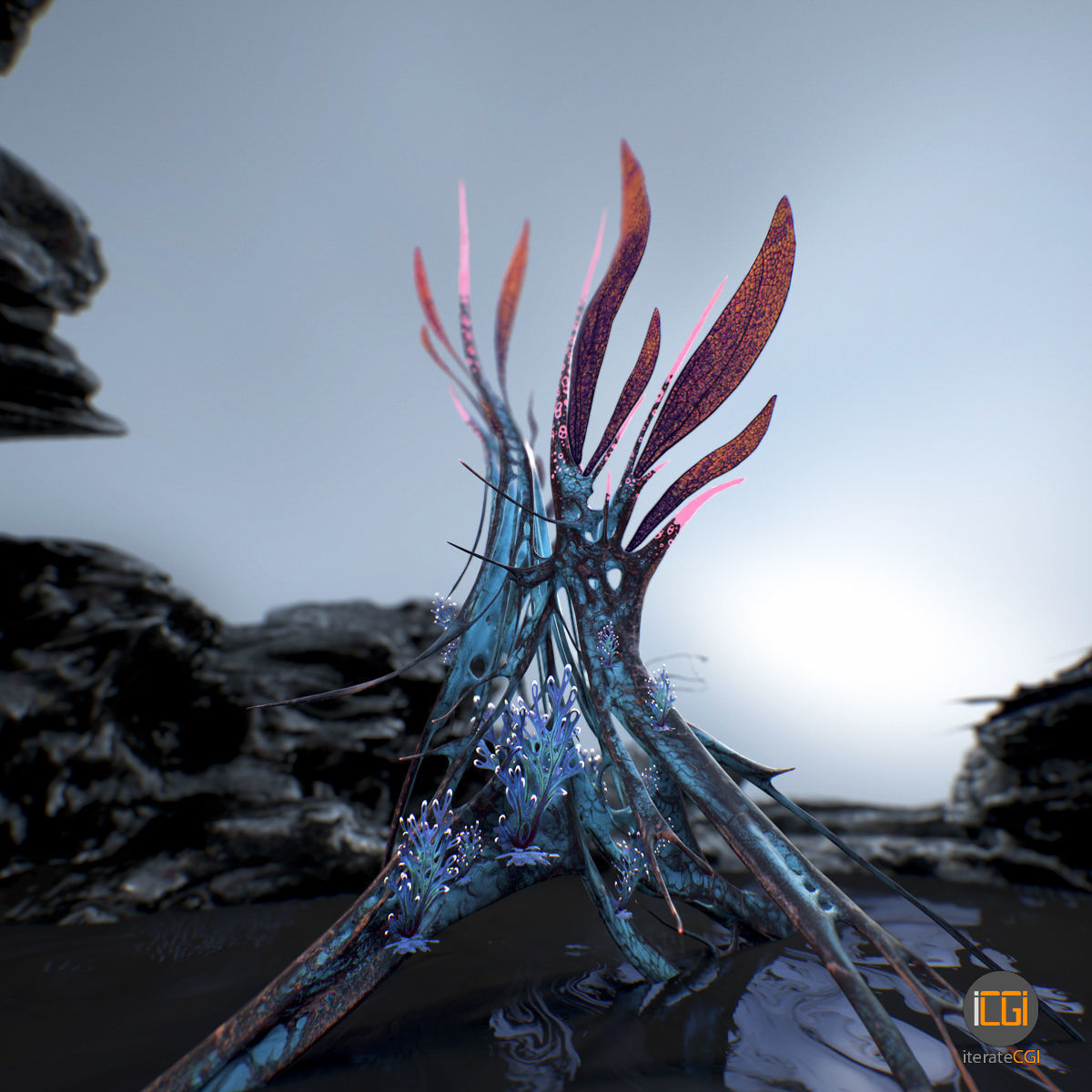 3D model Alien Plant Fern Type 6 VR / AR / low-poly | CGTrader