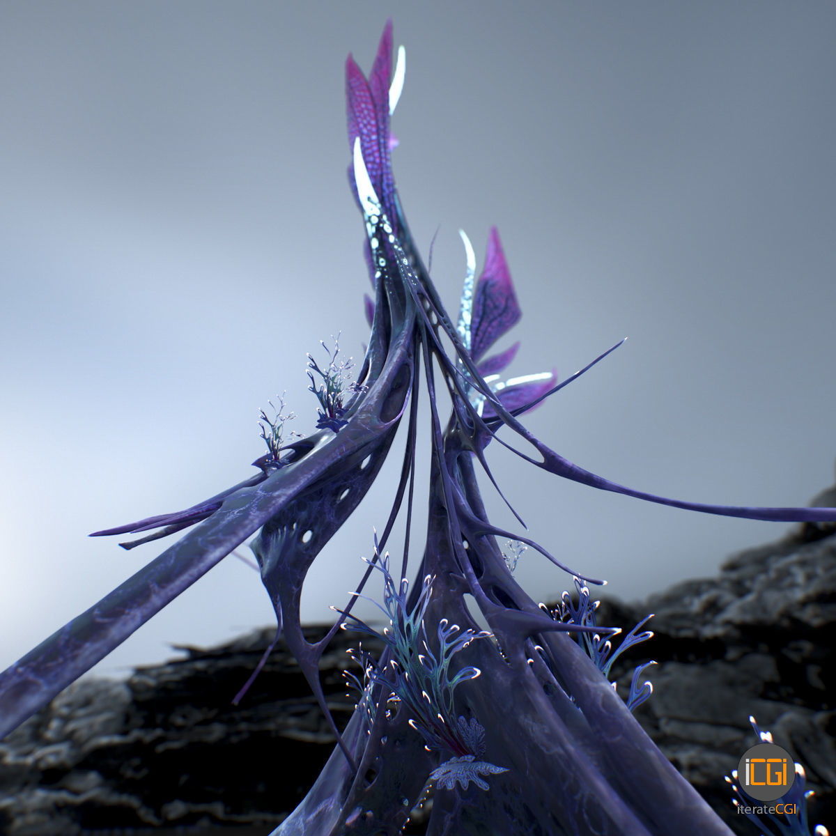 3D model Alien Plant Fern Type 6 VR / AR / low-poly | CGTrader