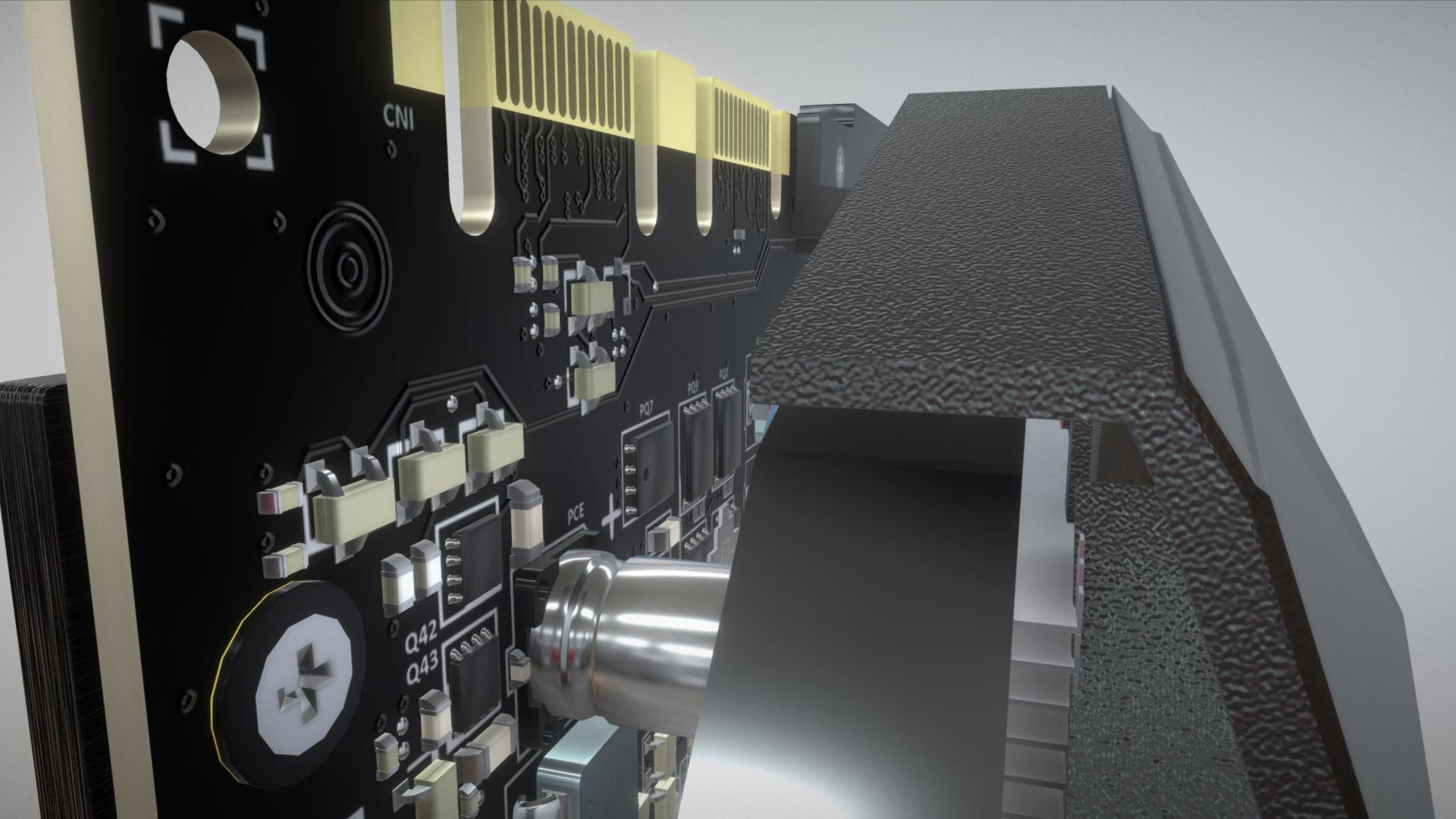 3D model ASUS STRIX GTX 980 TI Low Poly bonus SLI Bridges VR / AR / low ...