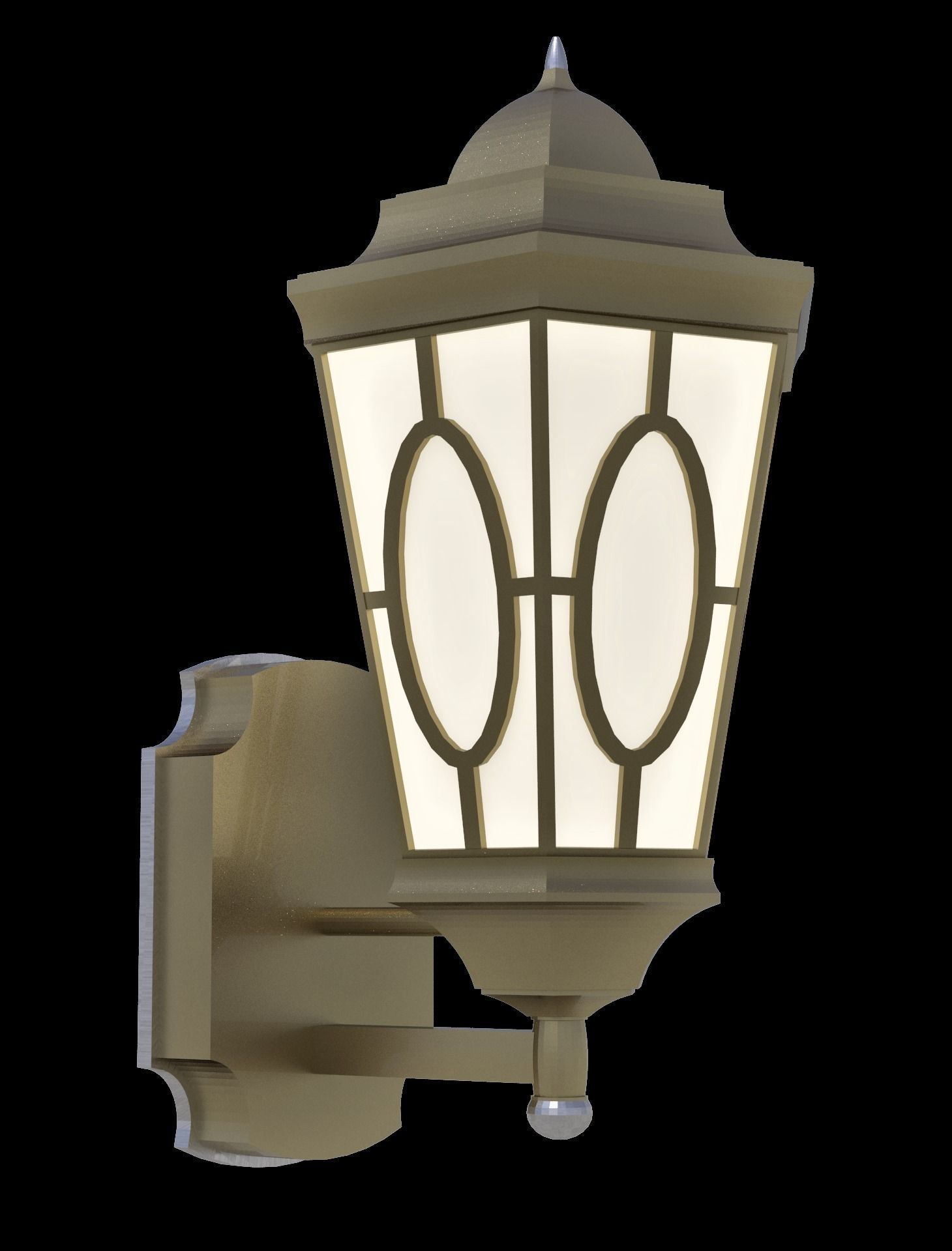 3D asset Wall hung light fixture architectural scene light