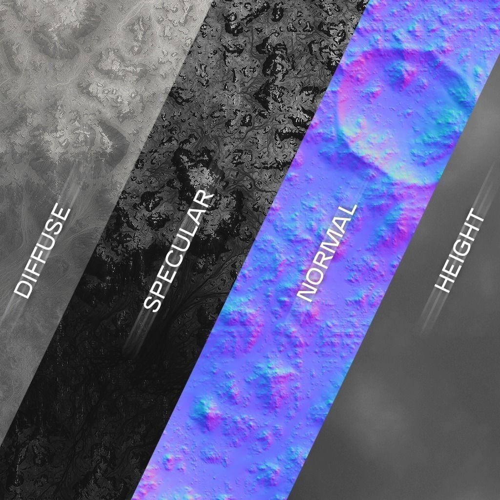 3D model Large-Scale Moon Environment VR / AR / low-poly | CGTrader