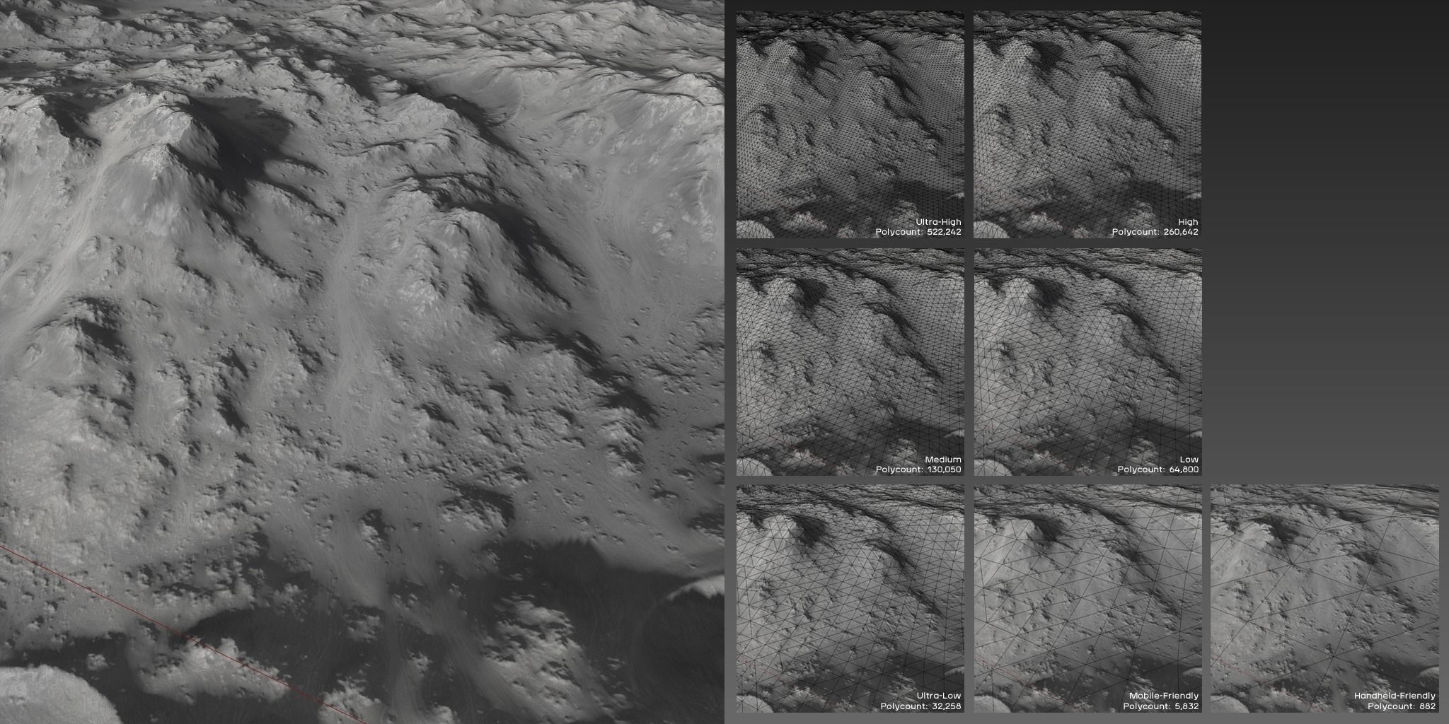 3D model Large-Scale Moon Environment VR / AR / low-poly | CGTrader