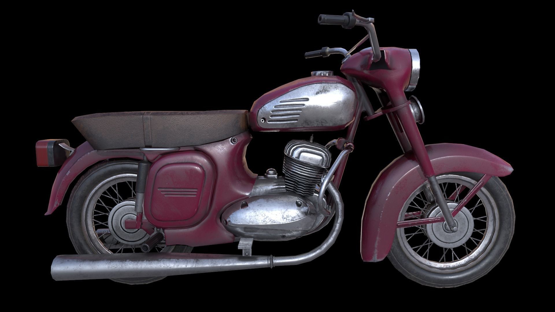 3D model Java 250 motorcycle VR / AR / low-poly | CGTrader