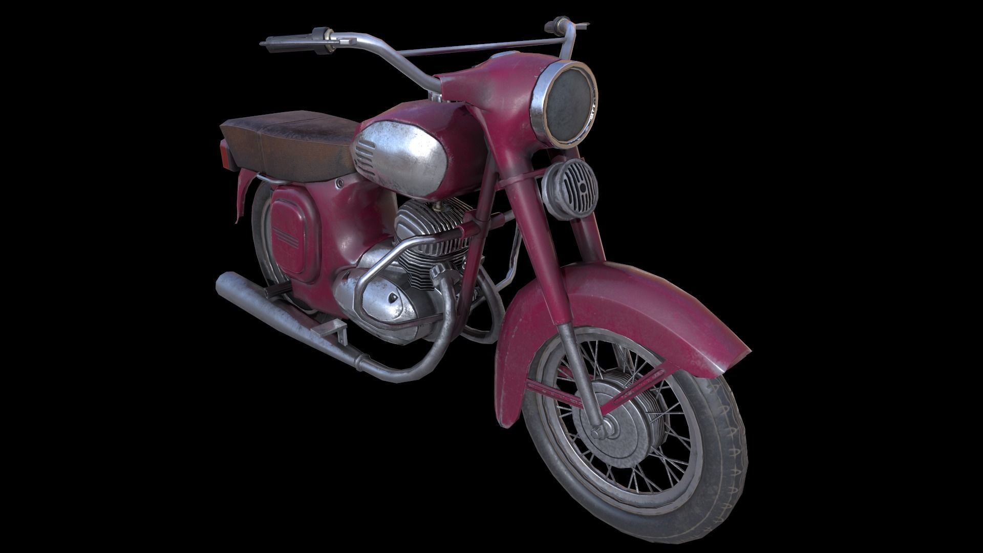 3D model Java 250 motorcycle VR / AR / low-poly | CGTrader