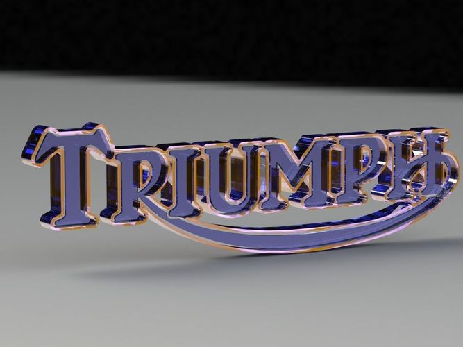3D Triumph Logo free 3D Model 3D printable STL SLDPRT SLDASM SLDDRW ...
