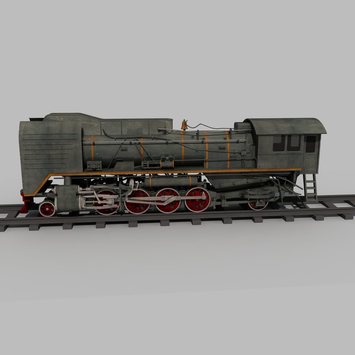 Old Steam Train 3D model | CGTrader