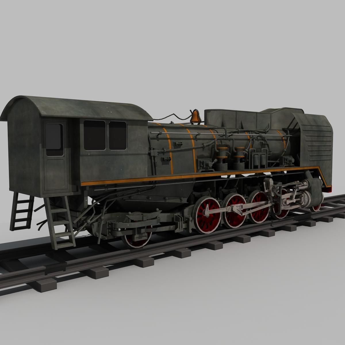 Old Steam Train 3D model | CGTrader