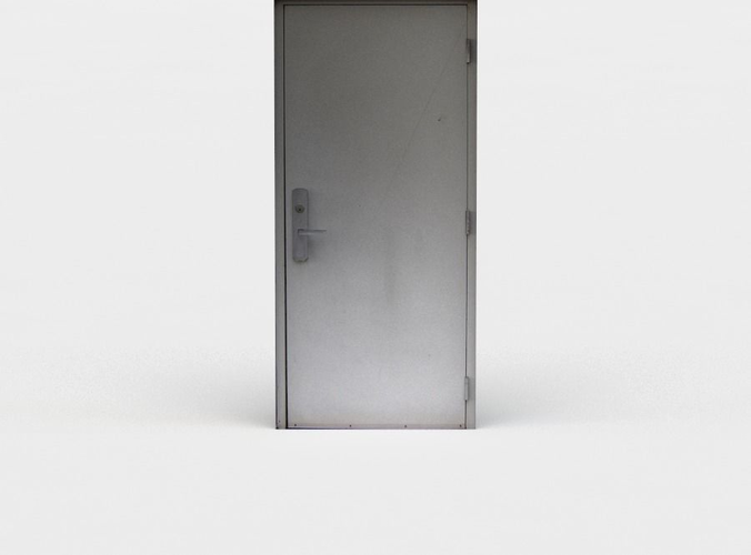 3D model Metal door VR / AR / low-poly | CGTrader