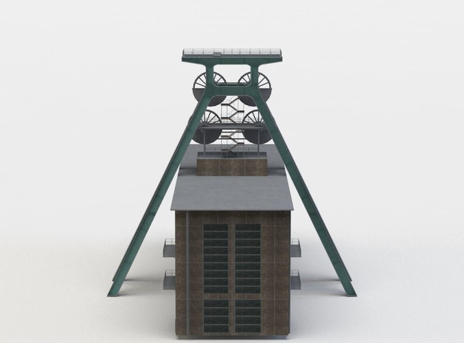 3D model Shaft tower VR / AR / low-poly | CGTrader