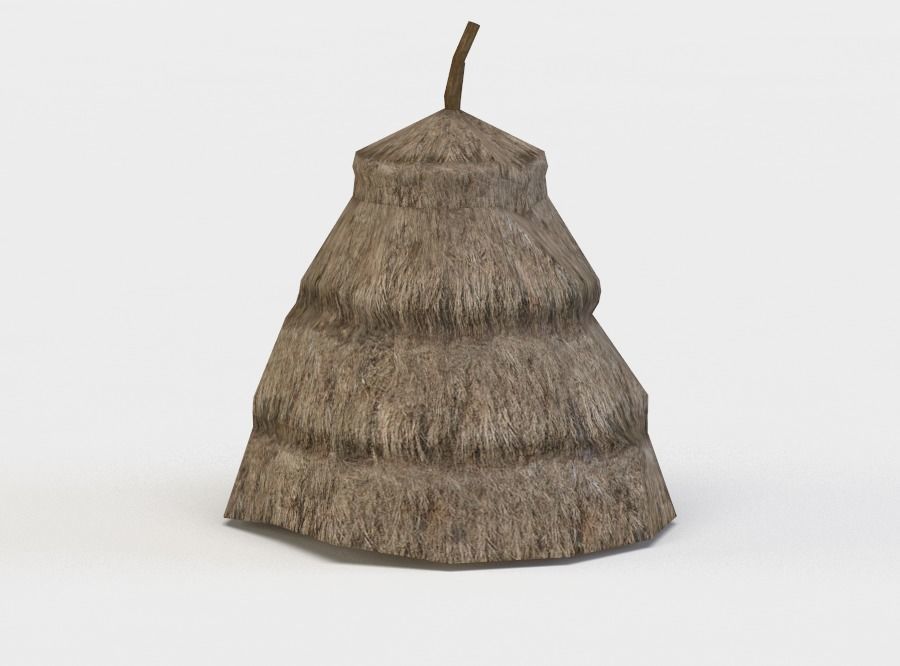 3D model Haystack VR / AR / low-poly OBJ FBX C4D LWO DAE LXO