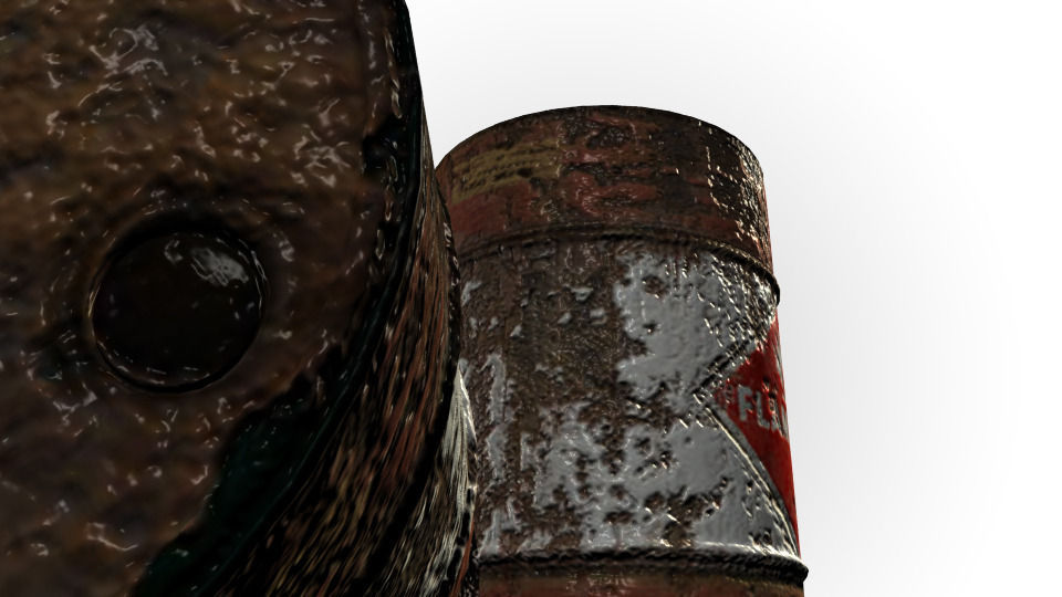 3D model Rusted Metal Drum VR / AR / low-poly | CGTrader