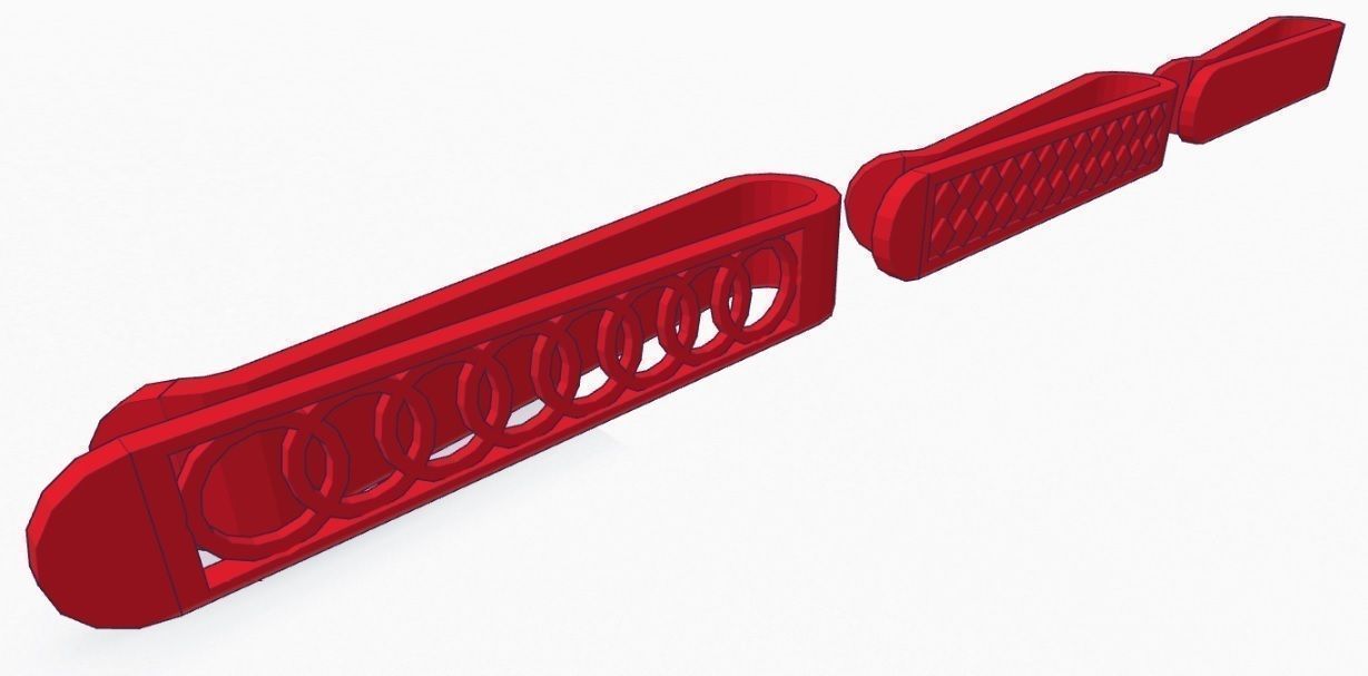 Tie Clips 3D model 3D printable | CGTrader