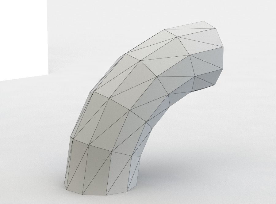 3D model Tube curve VR / AR / low-poly | CGTrader