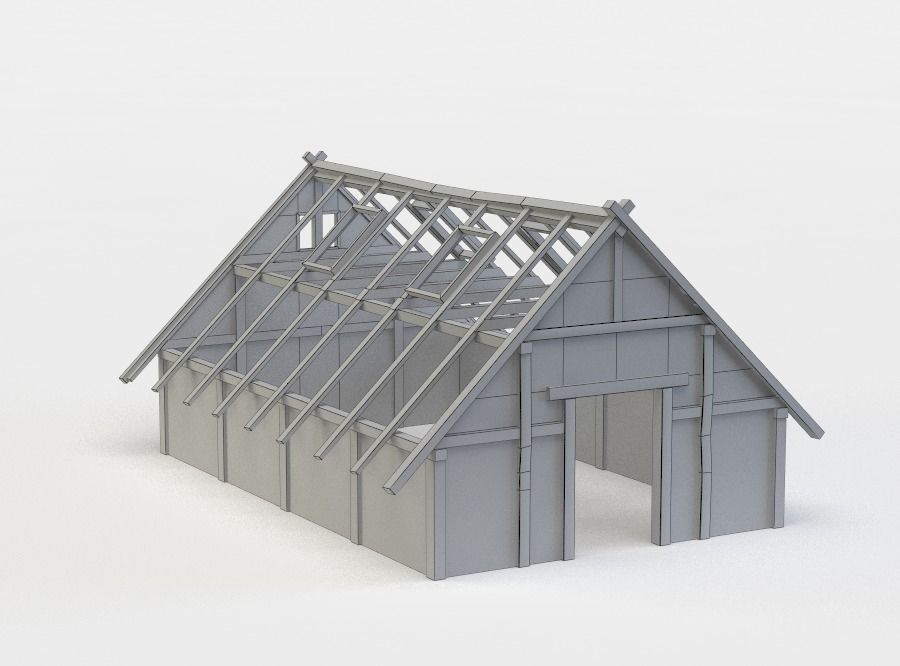 3D model Roofless house VR / AR / low-poly | CGTrader